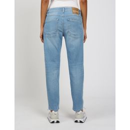 Gang Damen Boyfriend-Jeans "94NADIA"light fringy stripe, Gr. 26, Denim/Jeans, Obermaterial: 90% Baumwolle, 8% Polyester, 2% Elasthan, Jeans, mit