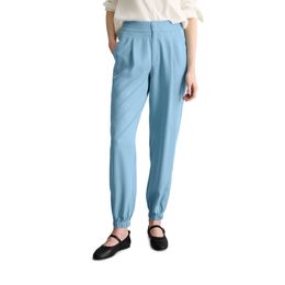 Marc O'Polo Damen Chinohose "aus LENZING Lyocell"blau dawn, Gr. L, MARC O'POLO DENIM, unifarben, Obermaterial: 100% Lyocell, Hosen