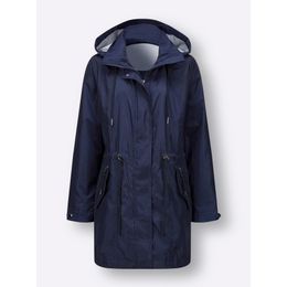 Inspirationen Damen Parka, blau, Gr. 36, unifarben, 100% Polyester, Jacken