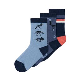 name it Socken 'NMMFRILO' Jungen Gr&ouml;&szlig;e 25/27 navy / saphir / hellblau / schwarz