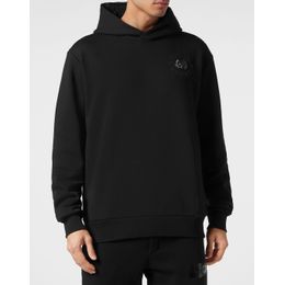 Plein Sport Herren Sweatshirt "Hoodie", schwarz, Gr. XL, Obermaterial: 88% Baumwolle, 12% Polyester, Sweatshirts