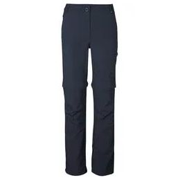 Zip-off-Hose Killtec "KOS 5 WMN PNTS", Damen, Gr. 36, Normalgr&ouml;&szlig;en, blau (nachtblau), Obermaterial: 92% Polyester, 8% Elasthan, Hosen, Abzippbare, wasserabweisende Funktionshose mit Stretch und Taschen