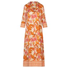 Mint & Mia Kleid Damen Gr&ouml;&szlig;e 42 orange / pink / wei&szlig; Winterkleid