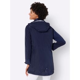 Inspirationen Damen Parka, blau, Gr. 50, unifarben, 100% Polyester, Jacken