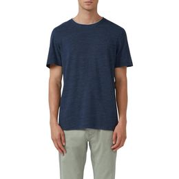 s.Oliver Herren T-Shirt, blau, Gr. M, meliert, Piqu&eacute;, Obermaterial: 55% Baumwolle, 45% Polyester, Shirts