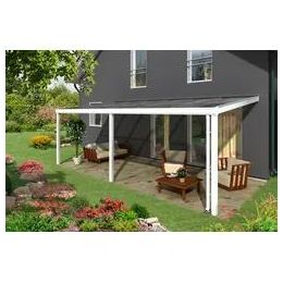 Skan Holz Terrassendach SKANHOLZ "Monza", wei&szlig;, B:648cm, Aluminium, Terrassen&uuml;berdachungen, BxT: 648x357