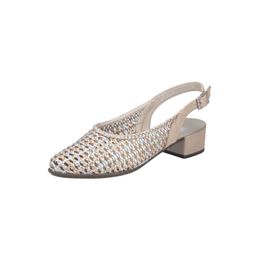 Rieker Slingpumps Damen Gr&ouml;&szlig;e 41 kitt / gold / silber