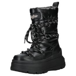 Buffalo Damen Schn&uuml;rstiefel "Buffalo Stiefel Lederimitat/Textil", Gr. 40schwarz, Lederimitat, Textil, Schuhe