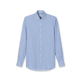 OLYMP Herren Businesshemd "OLYMP Level Five, Body Fit, Royal Kent mit extra langem Arm", blau, Gr. 38, 100% Baumwolle, Hemden