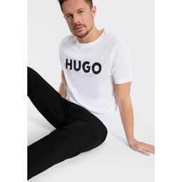 Hugo Herren T-Shirt "Dulivio"open wei&szlig;120, Gr. XXL, unifarben, Single Jersey, Obermaterial: 100% Baumwolle, Shirts, Rundhalsausschnitt, Regular Fit,