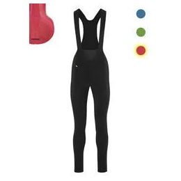 Fahrradhose Gonso "SITIVO TI BIB W", Damen, Gr. 34, Normalgr&ouml;&szlig;en, rot, 57% Polyamid, 28% Polyester, 15% Elasthan, Hosen Fahrradhose, Damen Radhose, Radlerhose mit speziellem Sitzpolster, Tight Fit