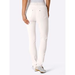 Damen Schlupfjeansecru, Gr. 40, CREATION L PREMIUM, unifarben, 56% Baumwolle, 31% Modal, 10% Polyester, 3% Elasthan, Jeans