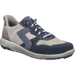Josef Seibel Herren Sneaker "Enrico 34, indigo-multi", Gr. 46, blau, Obermaterial: 100% Rindsleder Leather cow., Schuhe