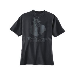 Uncle Sam Herren T-Shirt "Sam", schwarz, Gr. S, Obermaterial: 100% Baumwolle CO., Shirts
