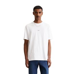 Marc O'Polo Herren T-Shirt, wei&szlig;, Gr. XL, MARC O'POLO DENIM, Jersey, Obermaterial: 100% Baumwolle, Shirts, mit Labeling vorne mittig