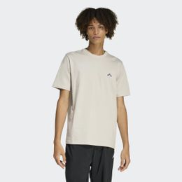 Herren T-Shirt "M S SLIDE TR T", beige, Gr. XL, adidas Sportswear, Obermaterial: 100% Baumwolle, Shirts
