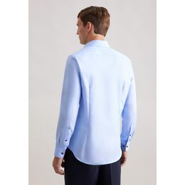Seidensticker Herren Businesshemd "Schwarze Rose", blau, Gr. 36, unifarben, 100% Baumwolle, Hemden, X-Slim 1/1 Kentkragen Uni