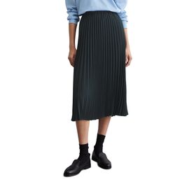Marc O'Polo MARC O'POLO Damen Webrock "aus recyceltem Polyester", blau, Gr. 38, unifarben, Obermaterial: 100% Polyester, R&ouml;cke