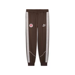 Puma Kinder Sporthose "FC St. Pauli KING Anthem Hose Herren", wei&szlig;, Gr. XS, bedruckt, Obermaterial: 37% Baumwolle, 63% Polyester; Taschenfutter: 100%