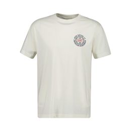Gant Damen T-Shirt "GRAPHIC SHORT SLEEVE"cream, Gr. XXXL, unifarben, Jersey, Obermaterial: 100% Baumwolle, Shirts, mit Print vorn, Rundhals
