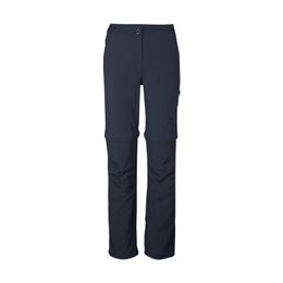 Killtec Damen Zip-off-Hose "KOS 5 WMN PNTS", blau, Gr. 34, Obermaterial: 92% Polyester, 8% Elasthan, Hosen, Abzippbare, wasserabweisende