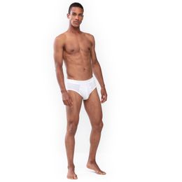Mey Herren Slip "Noblesse", Gr. M, wei&szlig;, Feinripp, Obermaterial: 100% Baumwolle, unifarben, Unterhosen, ummantelter Elastikbund, super soft