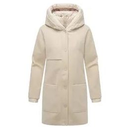 Kurzmantel Navahoo "Flauschwunder 14", Damen, Gr. M (38), beige, Obermaterial: 90% Polyacryl, 8% Viskose, 2% Elasthan. Obermaterial 2: 100% Polyester. Innenfutter: 100% Polyester. Wattierung: 100% Polyester. &Auml;rmelfutter: 100% Polyester, gerade Po-bedeckend, hoch geschlossener Ausschnitt, eng normaler Saum, M&auml;ntel Kurzmantel, Damen Mantel in Wollmantel-Optik mit abnehmbarem Einsatz