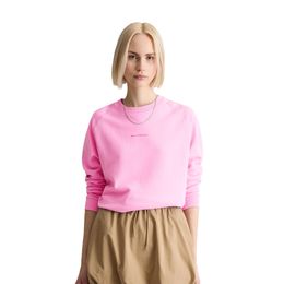 Marc O'Polo Damen Sweatshirtpale bubblegum, Gr. L, MARC O'POLO DENIM, angeraute Sweatware, Obermaterial: 100% Baumwolle, Sweatshirts, relaxed fit, aus Organic