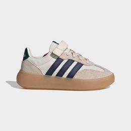 M&auml;dchen Sneaker "BARREDA DECODE KIDS", adidas Sportswear, Gr. 34, beige, Leder, Textil, Schuhe, inspiriert vom Design des Handball Spezial, f&uuml;r