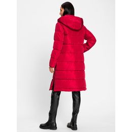 Heine Damen Steppmantel, lila, Gr. 50, unifarben, unifarben mit Farbeinsatz, unifarben mit Farbeins&auml;tzen, 100% Polyester, Wattierung:100% Polyester,