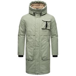 STONE HARBOUR Herren Wintermantel "Cyriaan XX", gr&uuml;n, Gr. L, Obermaterial: 55% Nylon, 45% Baumwolle. Innenfutter: 100% Polyester. Wattierung: 100%