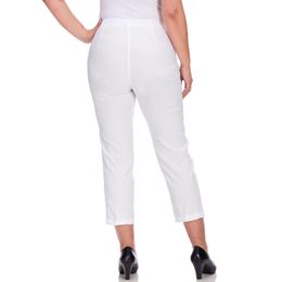 KjBRAND Damen 7/8-Hose "BEA 7/8", wei&szlig;, Gr. 56, Web, Obermaterial: 47% Baumwolle, 45% Polyester, 6% Viskose, 2% Elasthan, Hosen, b&uuml;gelfrei