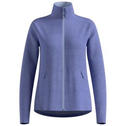 Odlo Grid Fleece Midlayer Full Zip Bekleidung Damen blau