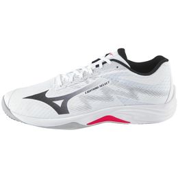 Mizuno Herren Hallenschuh "LIGHTNING SELECT", Gr. 46wei&szlig;, schwarz, fiery rot, Synthetik, Schuhe, besonders geeignet f&uuml;r Volleyball