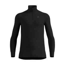 Odlo Active Warm BL Top Turtle Neck l/s Half Zip Bekleidung Herren schwarz