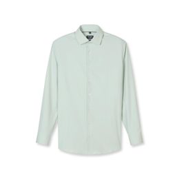 Businesshemd OLYMP "OLYMP Luxor 24/Seven, modern fit, Global Kent mit extra langem Arm", Herren, Gr. 40, Normaler Arm, limone, 64% Baumwolle, 27% Polyester, 9% Elasthan, Hemden