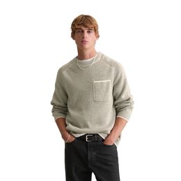 Marc O'Polo Herren Rundhalspullover "aus reiner Bio-Baumwolle"sanftes wei&szlig;, Gr. L, MARC O'POLO DENIM, unifarben, Obermaterial: 100% Baumwolle, Pullover