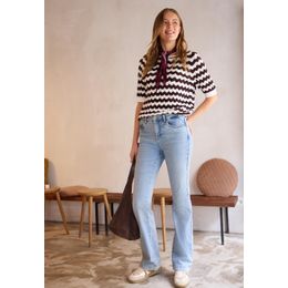 Damen Bootcut-Jeansultra bleach wash, Gr. 27, STREET ONE STUDIO, unifarben, Jeans, 85% Baumwolle, 9% Polyester, 4% Elastomultiester, 2% Elasthan,