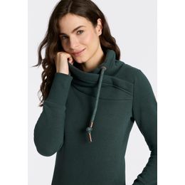 Ragwear Damen Sweatshirt "NESKA O"dunkelgr&uuml;n, Gr. L, Sweatware, Obermaterial: 70% Baumwolle, 30% Polyester, Sweatshirts, seitliche Eingrifftaschen