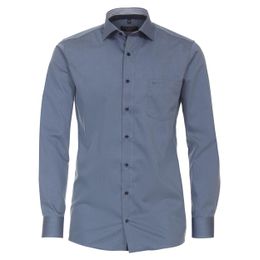 Casamoda Herren Businesshemd "Casamoda Businesshemd uni", blau, Gr. 49, unifarben, 100% Baumwolle, Hemden