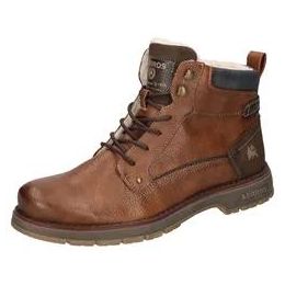 Winterboots Lerros, Herren, Gr. 43, cognacfarben, Lederimitat, used, Schuhe Winterboots, Casual Boots, Winterboots mit Warmfutter