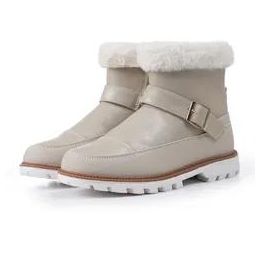 Winterboots Luhta "MALLIKAS MS", Damen, Gr. 42, natural wei&szlig;, Synthetik, Textil, Schuhe Winterboots, Winterschuhe, gef&uuml;ttert, Rei&szlig;verschluss
