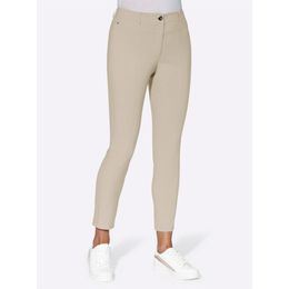 Inspirationen Damen Webhose, beige, Gr. 21, unifarben, 77% Viskose, 19% Polyamid, 4% Elasthan, Hosen