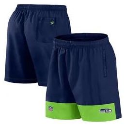 Sporthose Fanatics "Fanatics Shorts Seattle Seahawks Woven", Herren, Gr. L, US-Gr&ouml;&szlig;en, blau, Popeline, 100% Nylon, Hosen Sporthose