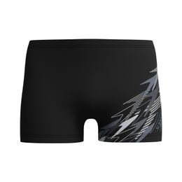 Badehose Speedo, Damen, Gr. 4 (S), N-Gr, blk, gry, Obermaterial: 80% Nylon, 20% Elasthan, Badehosen Badehose, schnell trocknend