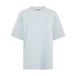 Plein Sport Herren T-Shirt "Pique Round Neck T-Shirt Icon"07, lightblau, Gr. M, Obermaterial: 59% Baumwolle, 35% Polyester, 6% Elasthan, Shirts