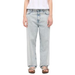 Mustang Damen Loose-fit-Jeans "Damen Style Vermont Loose", blau, Gr. 32, unifarben, Denim/Jeans, 100% Baumwolle, Jeans