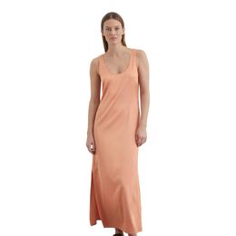 Marc O'Polo MARC O'POLO Damen Maxikleid "aus Viskose-Stretch", orange, Gr. 46, unifarben, Obermaterial: 96% Viskose, 4% Elasthan, Kleider