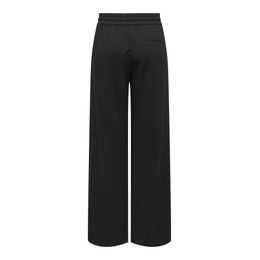 Only Damen Jogger Pants "ONLPOPTRASH-TADIA MW X-WIDE PNT", schwarz, Gr. L, unifarben, Milano Rib, Obermaterial: 63% Viskose, 33% Polyester, 4%