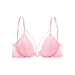 Vivance Damen B&uuml;gel-BH "Julia", Gr. 75hellpink, Spitze, Obermaterial: 88% Polyamid, 12% Elasthan, BHs, mit feinem Zierband am Dekollet&eacute;, aus
